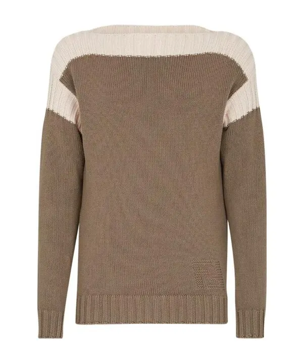 Fendi Knitted Jumper With Ff Mosaic Detail