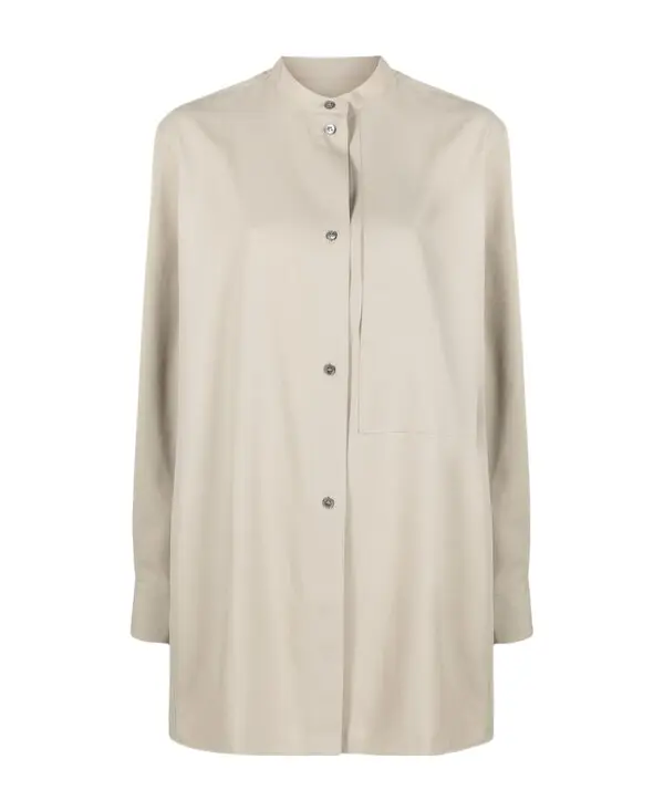 Studio Nicholson Kavali Long-sleeve Shirt - Nude