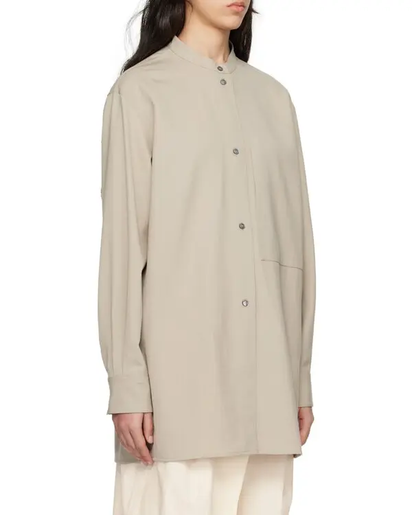 Studio Nicholson Kavali Long-sleeve Shirt - Nude