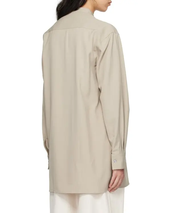 Studio Nicholson Kavali Long-sleeve Shirt - Nude