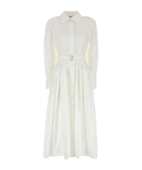 PATOU Maxi Shirt Dress With Belt