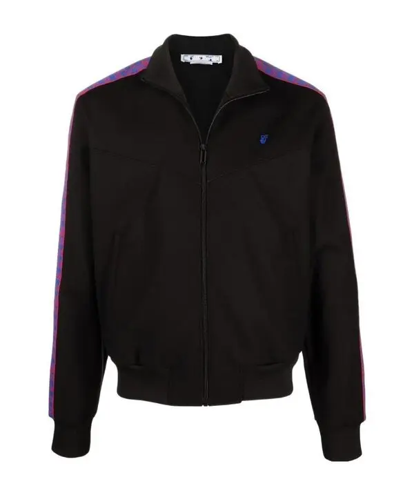 Off-White Arrows Embroidered Track Jacket - Black