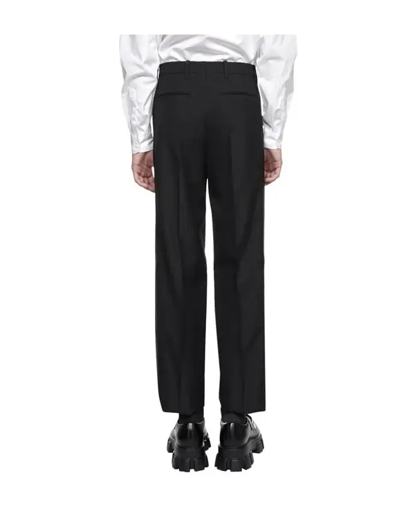 Prada Straight-leg Tailored Trousers - Black