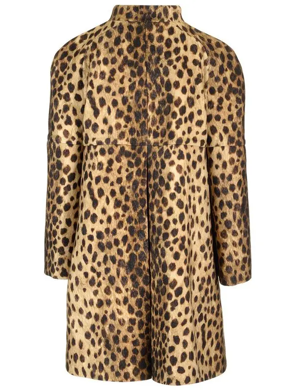Valentino Garavani Jaguar Spots Leopard Printed Coat