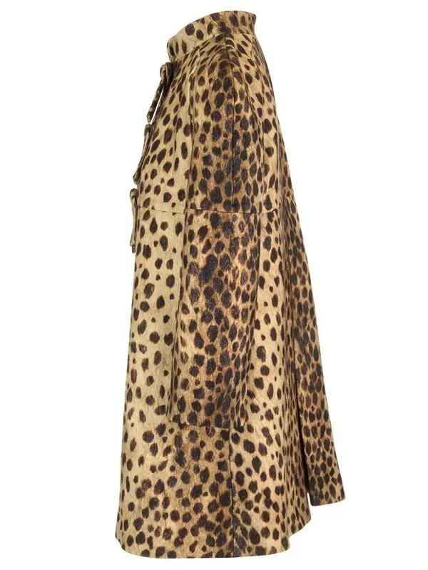 Valentino Garavani Jaguar Spots Leopard Printed Coat