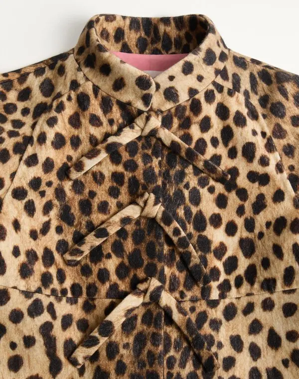 Valentino Garavani Jaguar Spots Leopard Printed Coat