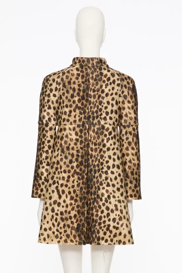 Valentino Garavani Jaguar Spots Printed Wool Cloth Coat