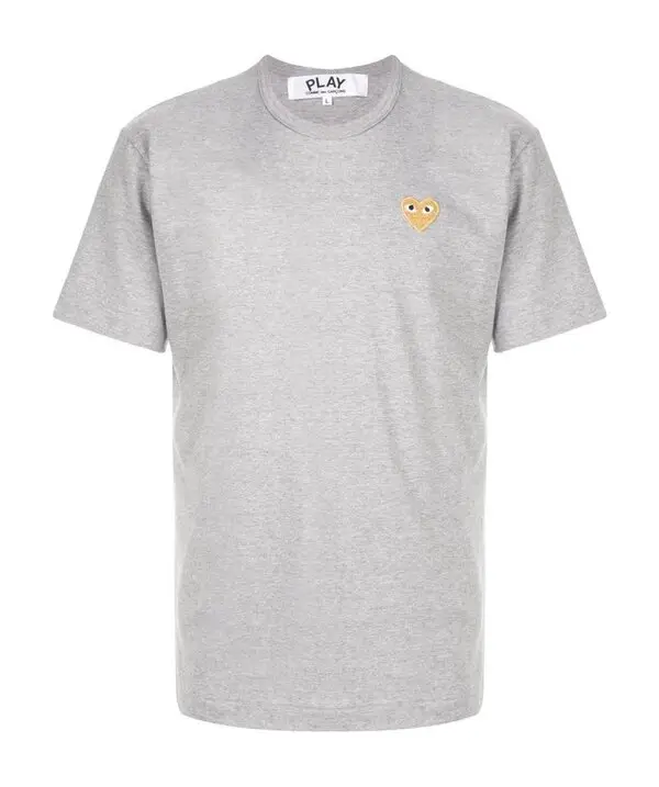 Play Comme Des Garcon Embroidered Logo T-shirt - White
