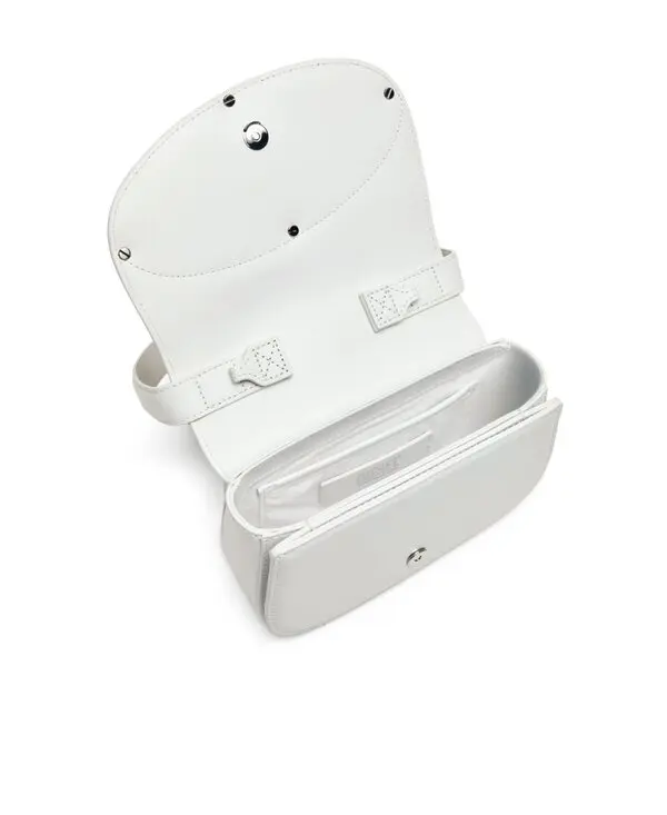 DIESEL® 1dr Logo Plaque Shoulder Bag - White