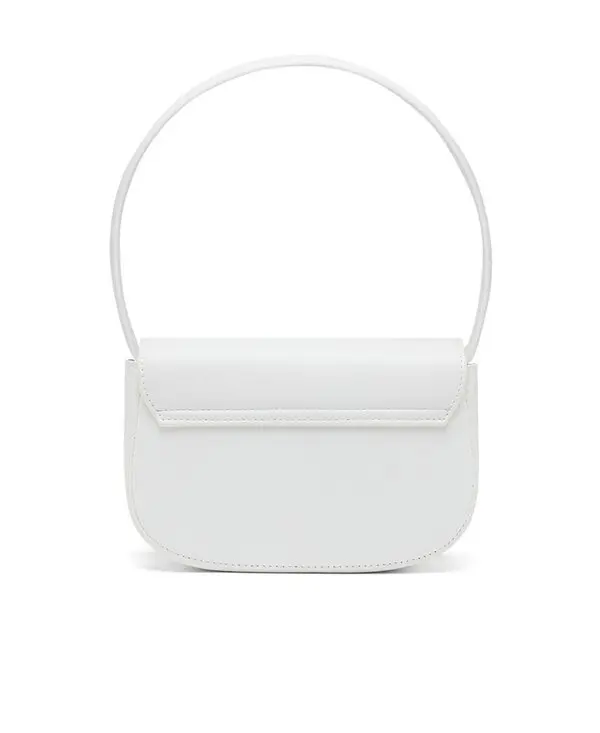 DIESEL® 1dr Logo Plaque Shoulder Bag - White