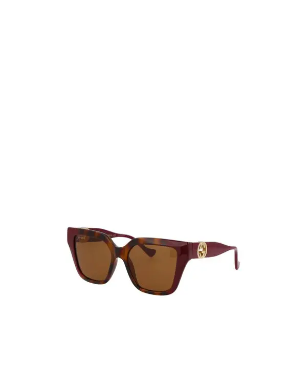 Gucci Square Frame Sunglasses - Brown