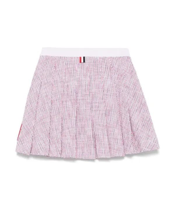 Thom Browne Tweed Mini Pleated Skirt