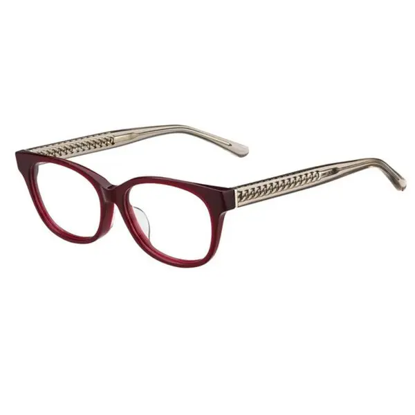 JIMMY CHOO Cat Eye Eyeglasses With Logo Detail - Red