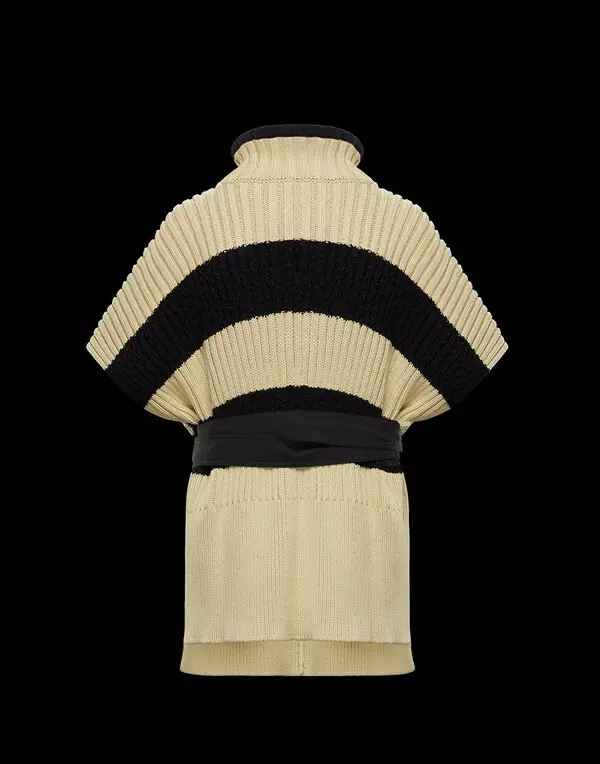 Moncler Striped Cape With Belt