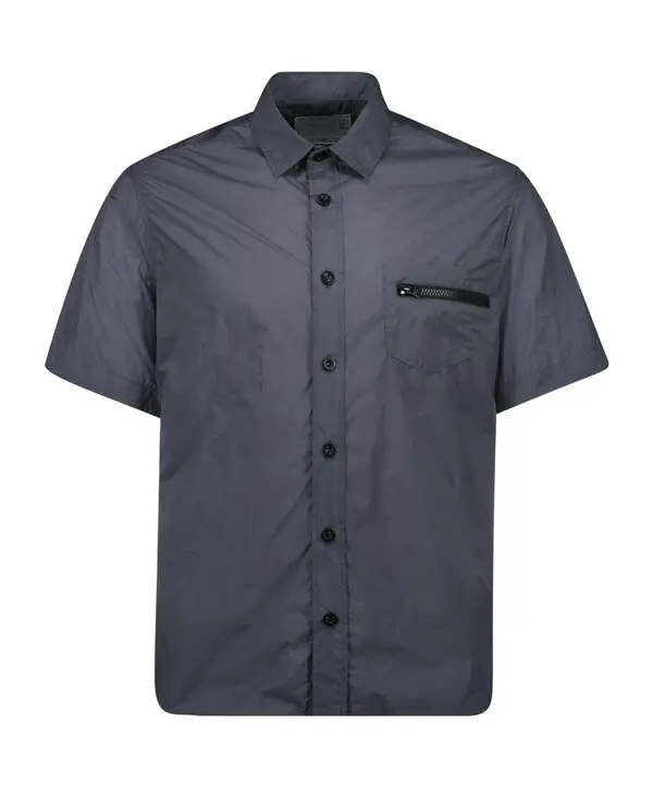 Sacai Short-sleeved Shirt - Black