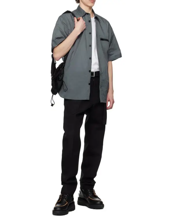 Sacai Short-sleeved Shirt - Black