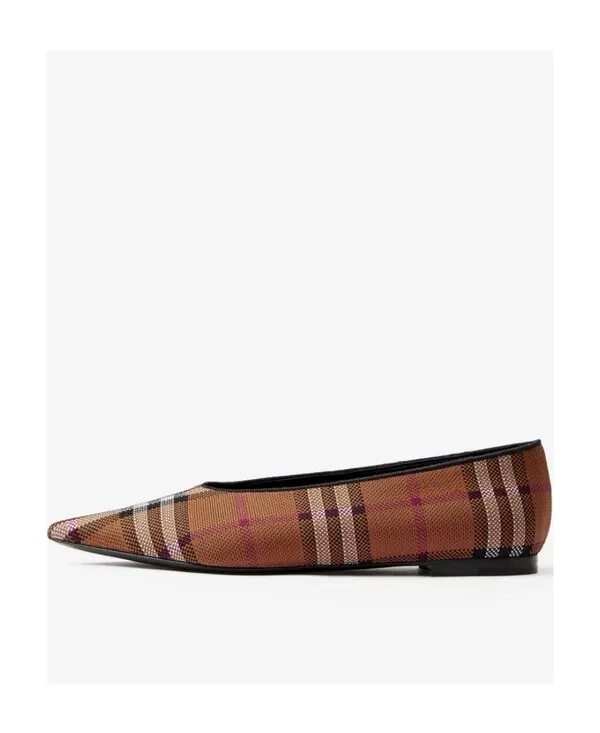 Burberry Vintage Check Pointed-toe Ballerinas