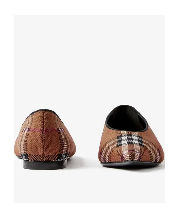 Burberry Vintage Check Pointed-toe Ballerinas