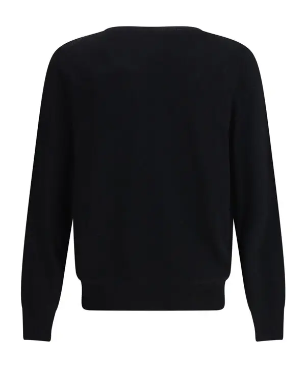 Alexander McQueen Logo Intarsia-knit Crewneck Jumper - Black