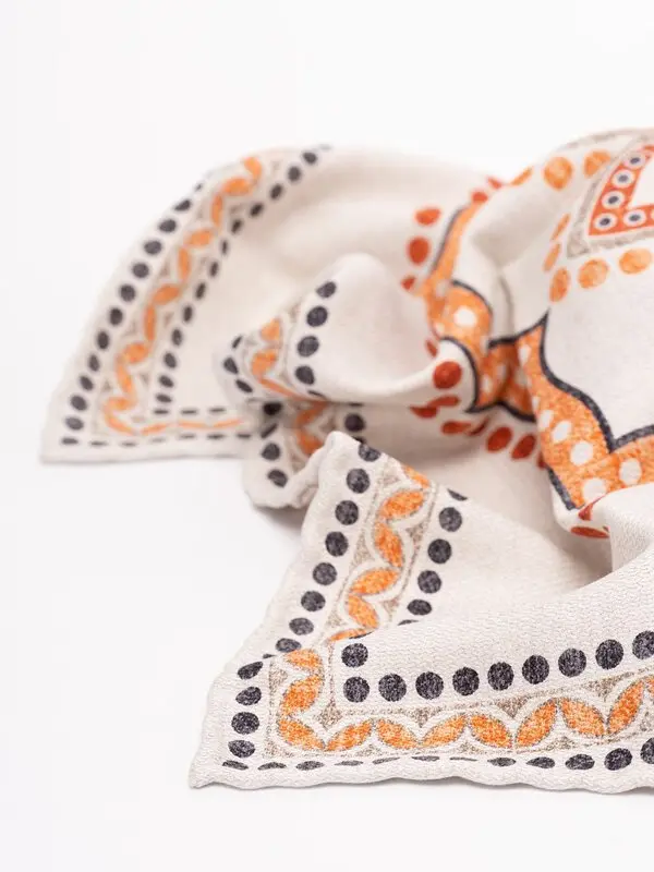 Brunello Cucinelli Floral Printed Square Scarf