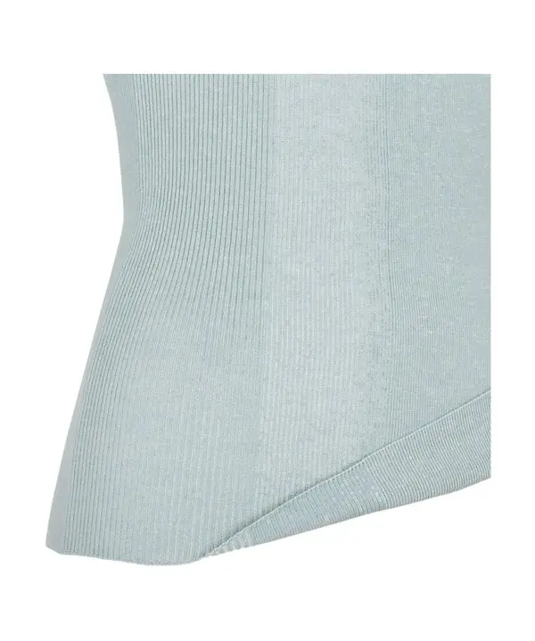 Fendi Asymmetrical Hem Ribbed-knit Top