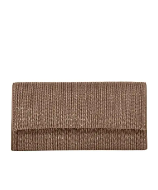 Brunello Cucinelli Precious Clutch Bag - Brown