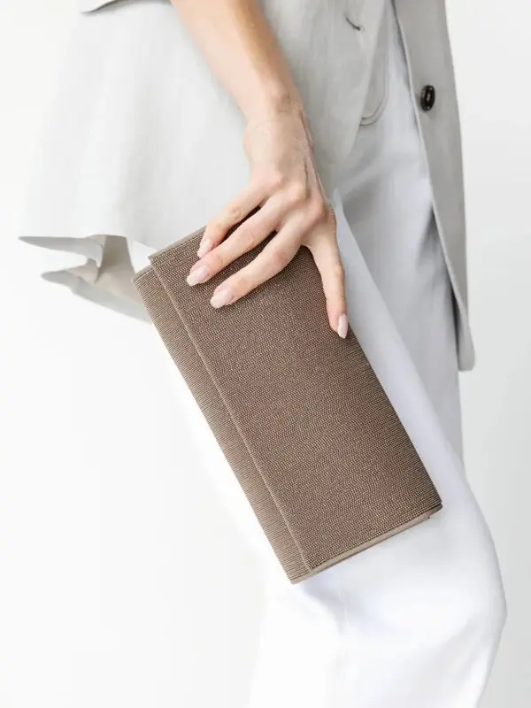 Brunello Cucinelli Precious Clutch Bag - Brown