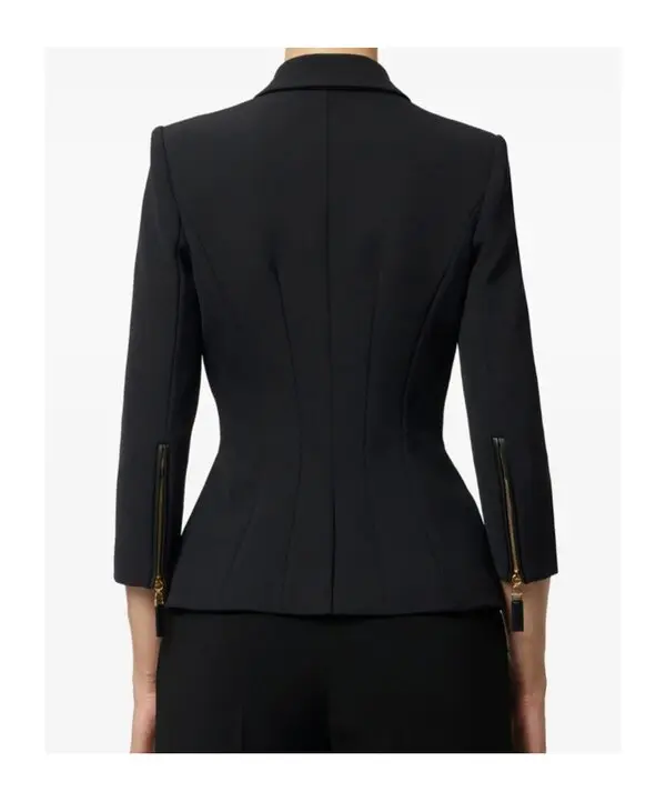 Elisabetta Franchi Double-breasted Gold-button Jacket