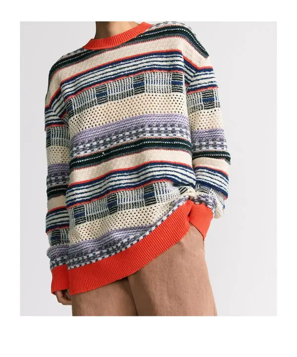 Dior Lewis Hamilton" Patterned Crew Neck Sweater