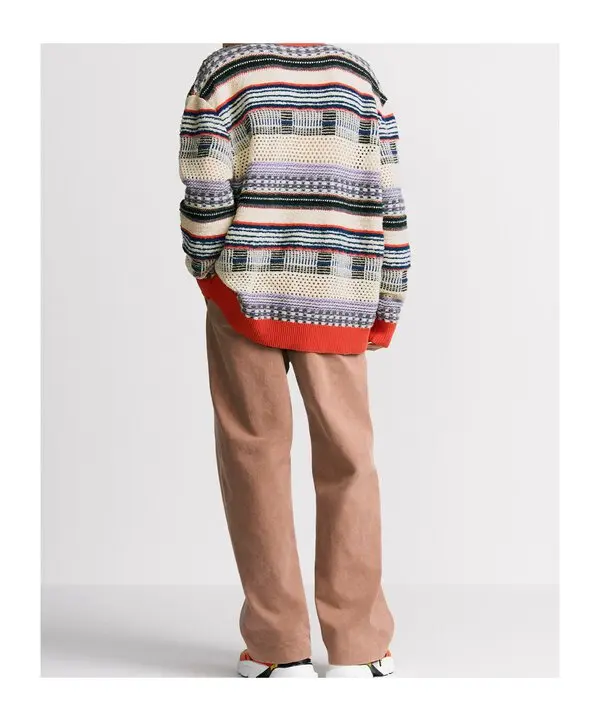 Dior Lewis Hamilton" Patterned Crew Neck Sweater