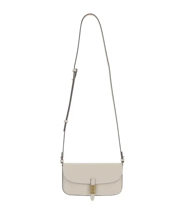 Pinko Logo Detailed Crossbody Bag - White
