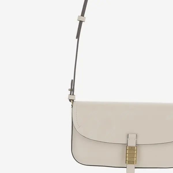 Pinko Logo Detailed Crossbody Bag - White