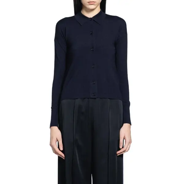 Max Mara Medeola Collared Button-up Cardigan - Black