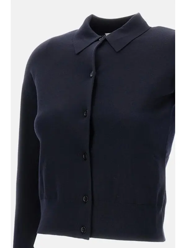 Max Mara Medeola Collared Button-up Cardigan - Black