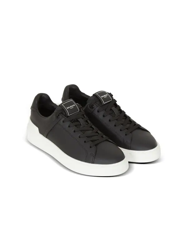 Balmain B-court Lace-up Sneakers - Black