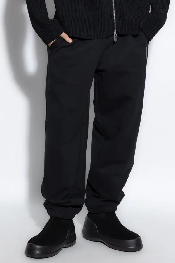Burberry Logo Printed Sweatpants - Black