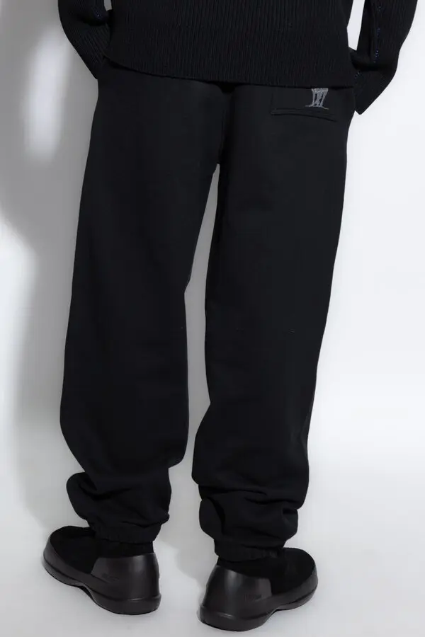Burberry Logo Printed Sweatpants - Black