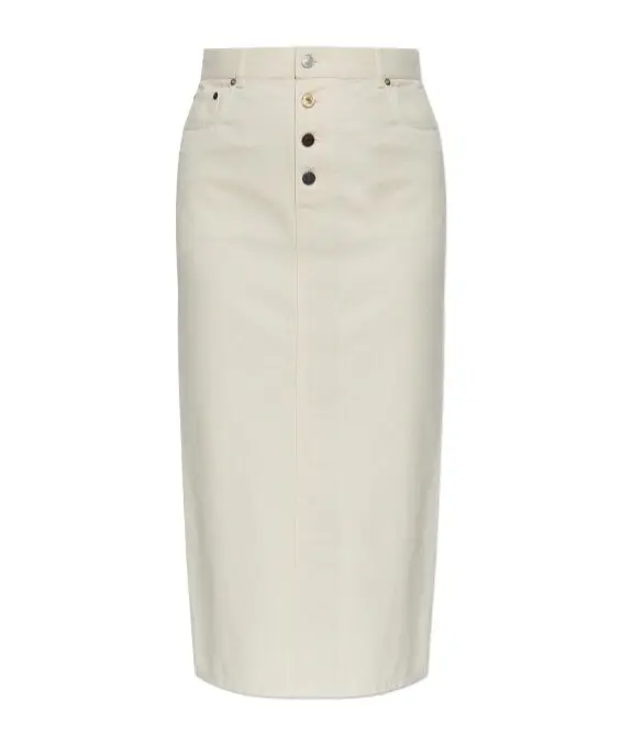 Moschino Button-fastening Denim Skirt