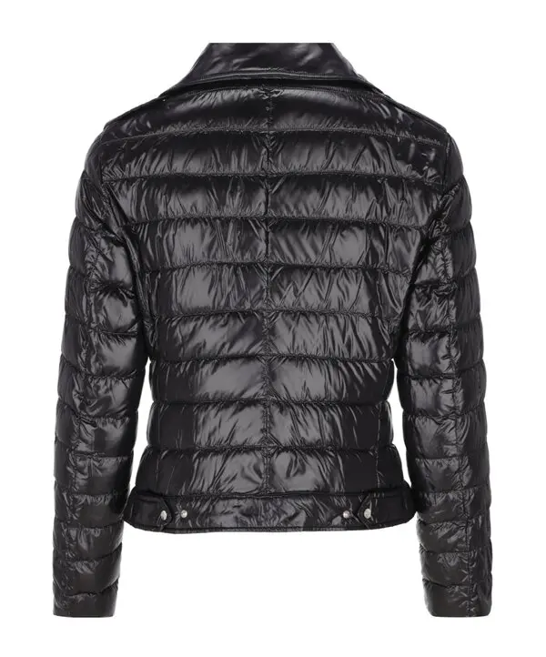 Herno Quilted Biker Down Jacket - Black