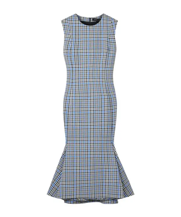 Proenza Schouler Checked Twill Dress