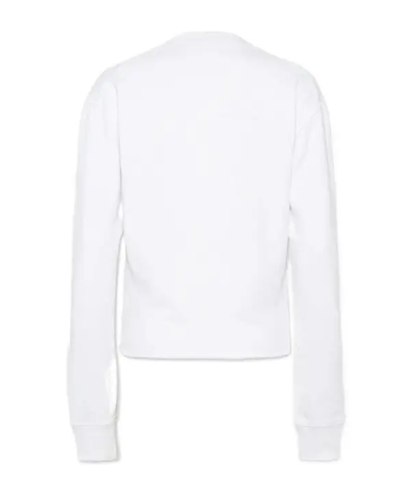 Dsquared2 Logo Cotton Fleece Sweatshirt - White