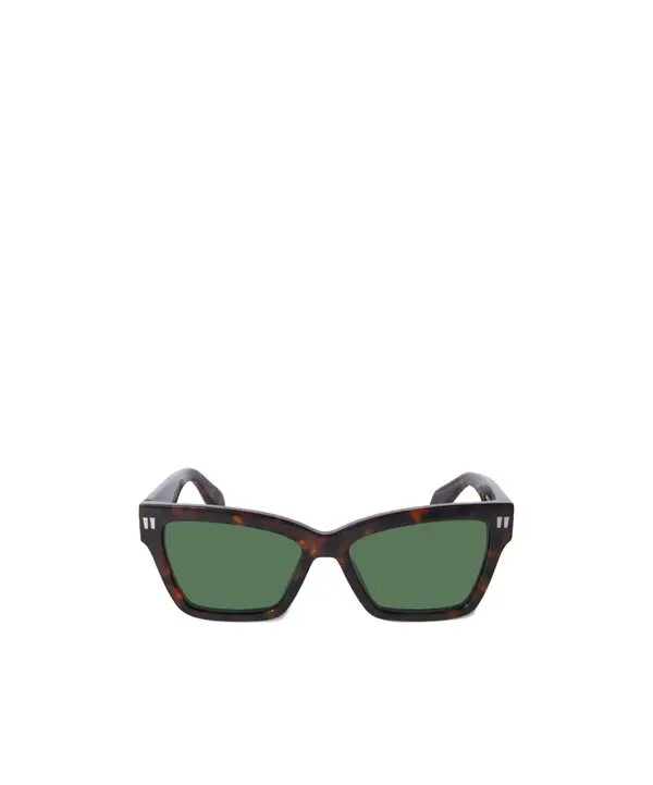 Off-White Cat Eye Frame Sunglasses - Green