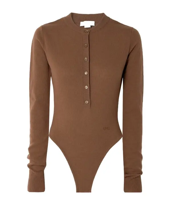 Stella McCartney Embroidered Wool Bodysuit
