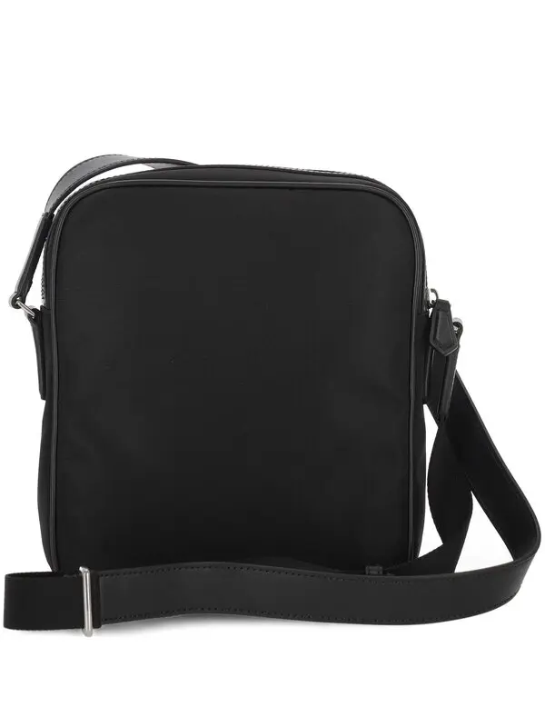 Bally Logo Printed Striped Messenger Bag