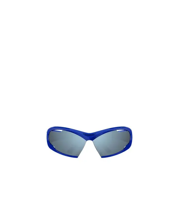 Balenciaga Geometric Frame Sunglasses - Blue