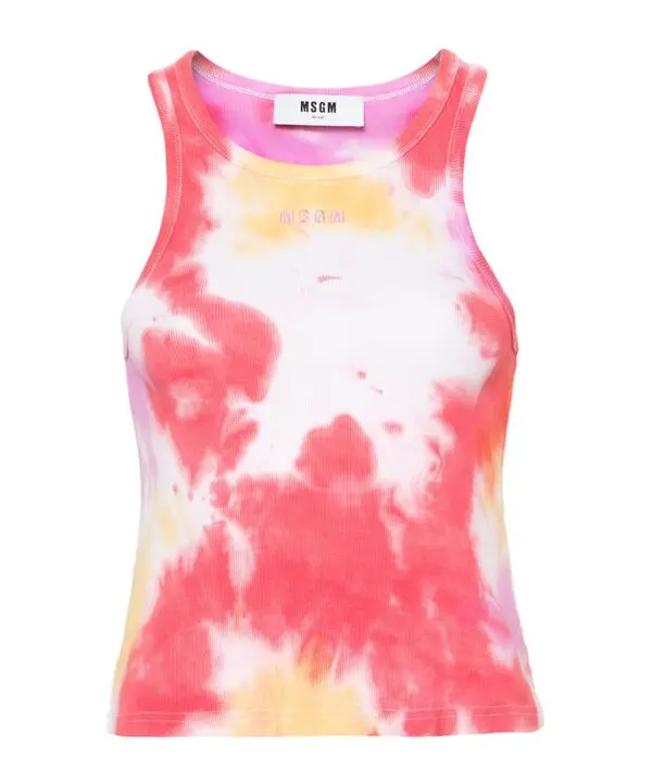 MSGM Tie & Dye Tank Top