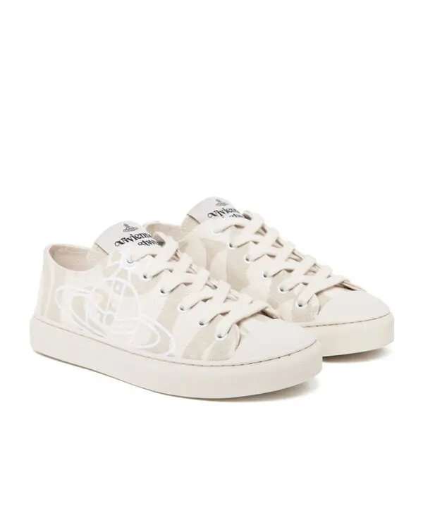 VIVIENNE WESTWOOD Orb-print Canvas Sneakers