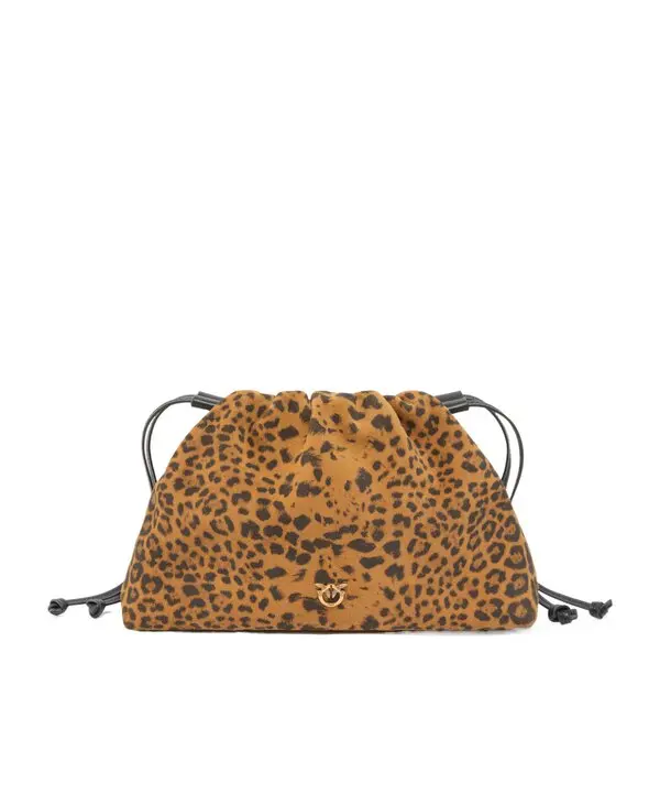 Pinko Leopard Printed Mini Clutch Bag