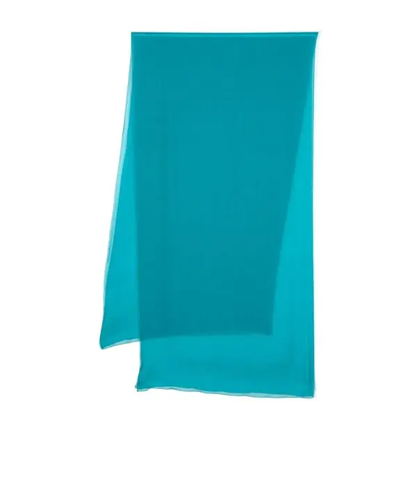 Alberta Ferretti Semi-sheer Scarf - Blue