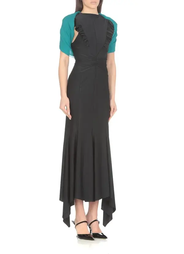 Alberta Ferretti Semi-sheer Scarf - Blue